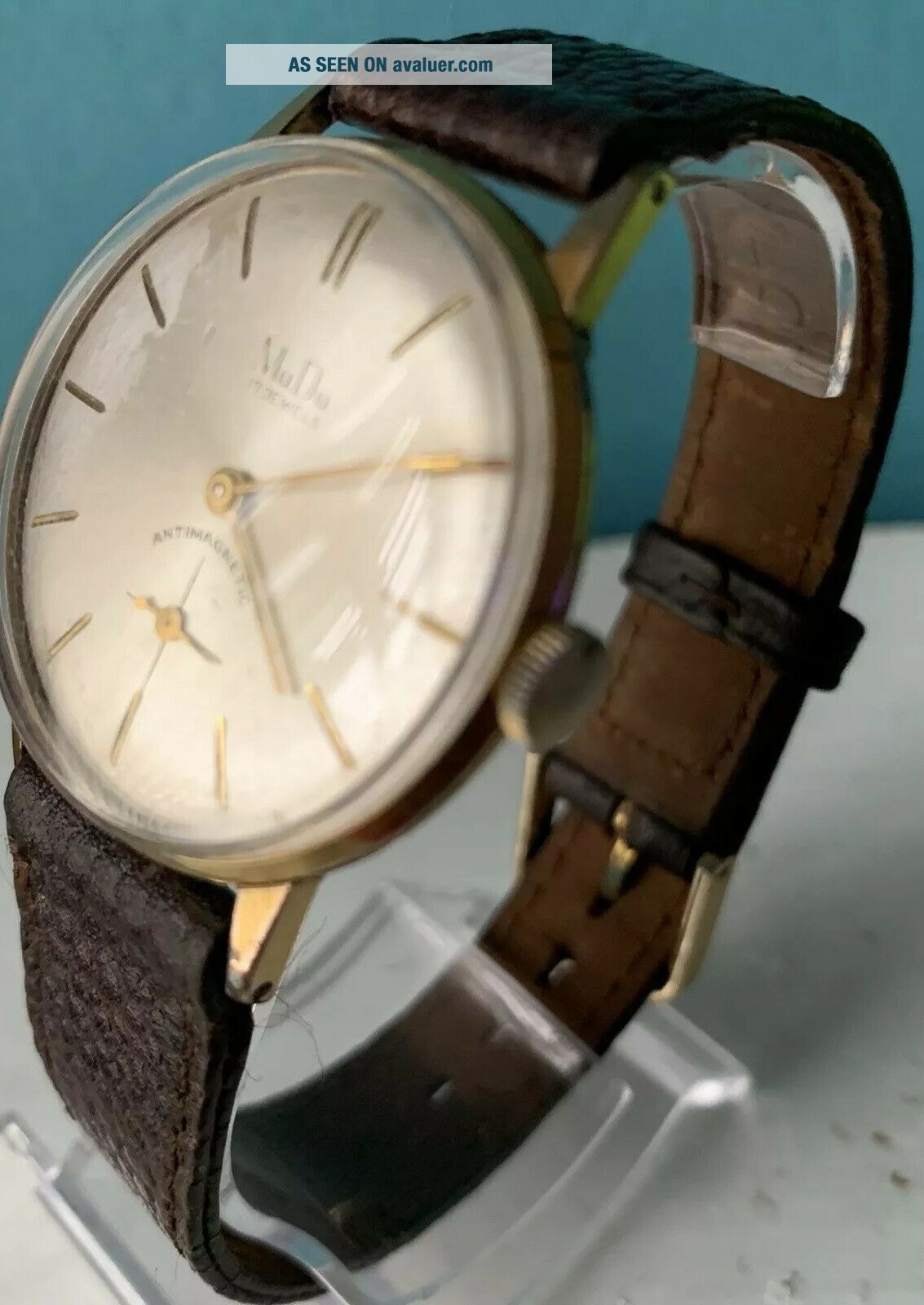 Vintage Gold Plated MuDu Antimagnetic 17 Jewel Swiss Wristwatch ...