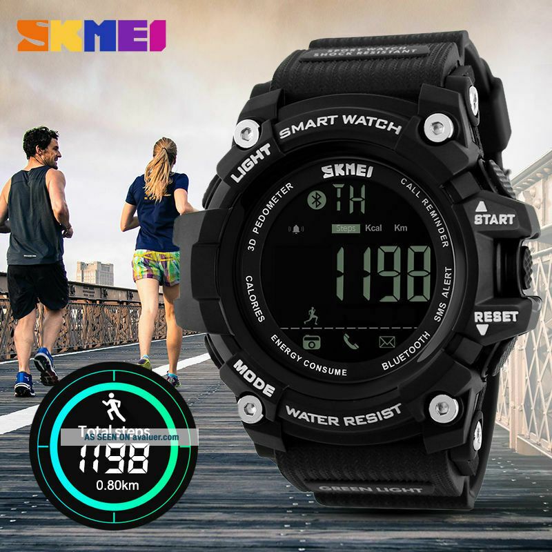 SKMEI Mens Smart Bluetooth Sport Watches Fitness Tracker Digital ...