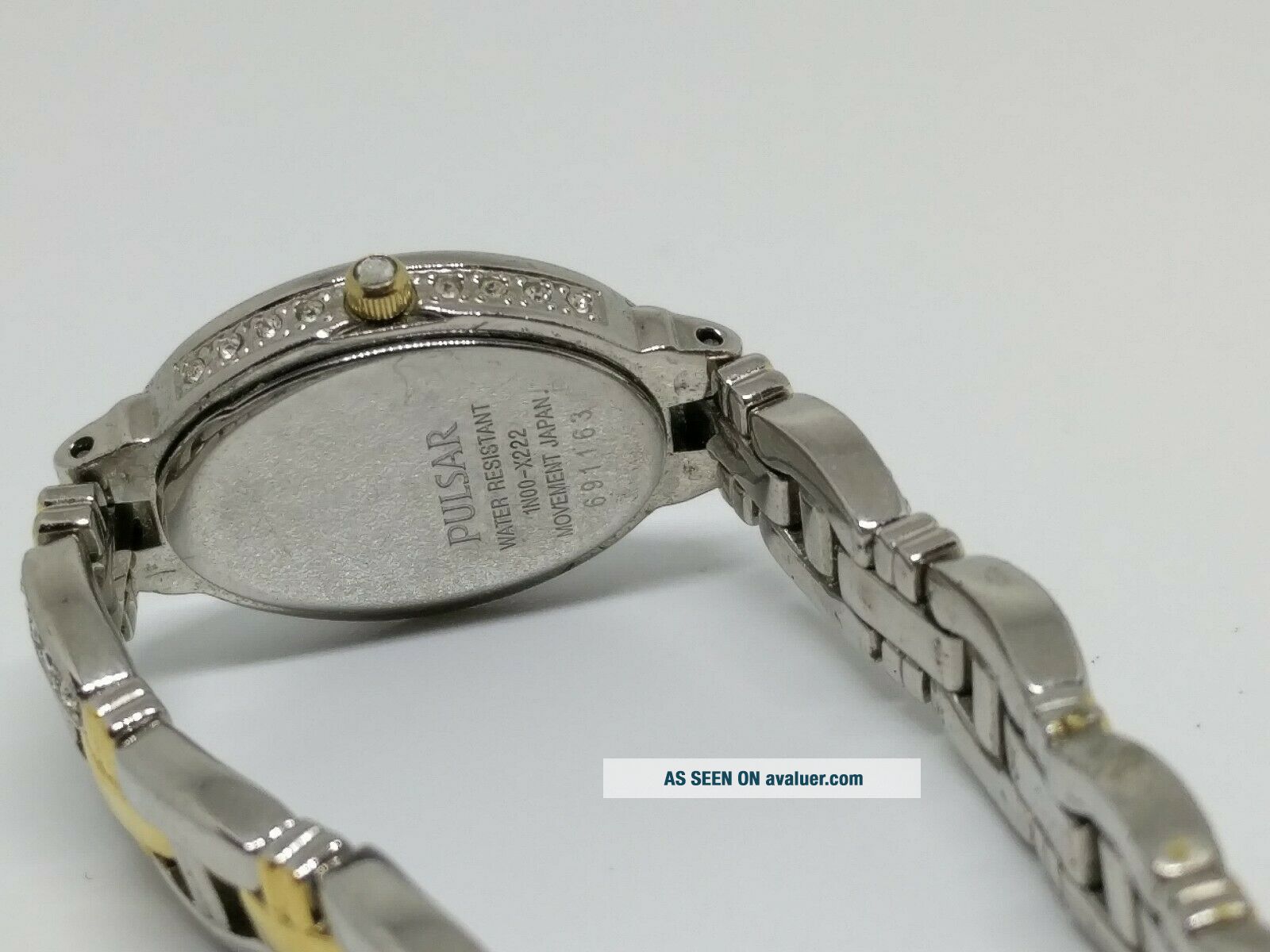 Pulsar Ladies Watch Gold And Silver Toned With Rhinestone Diamonds ...