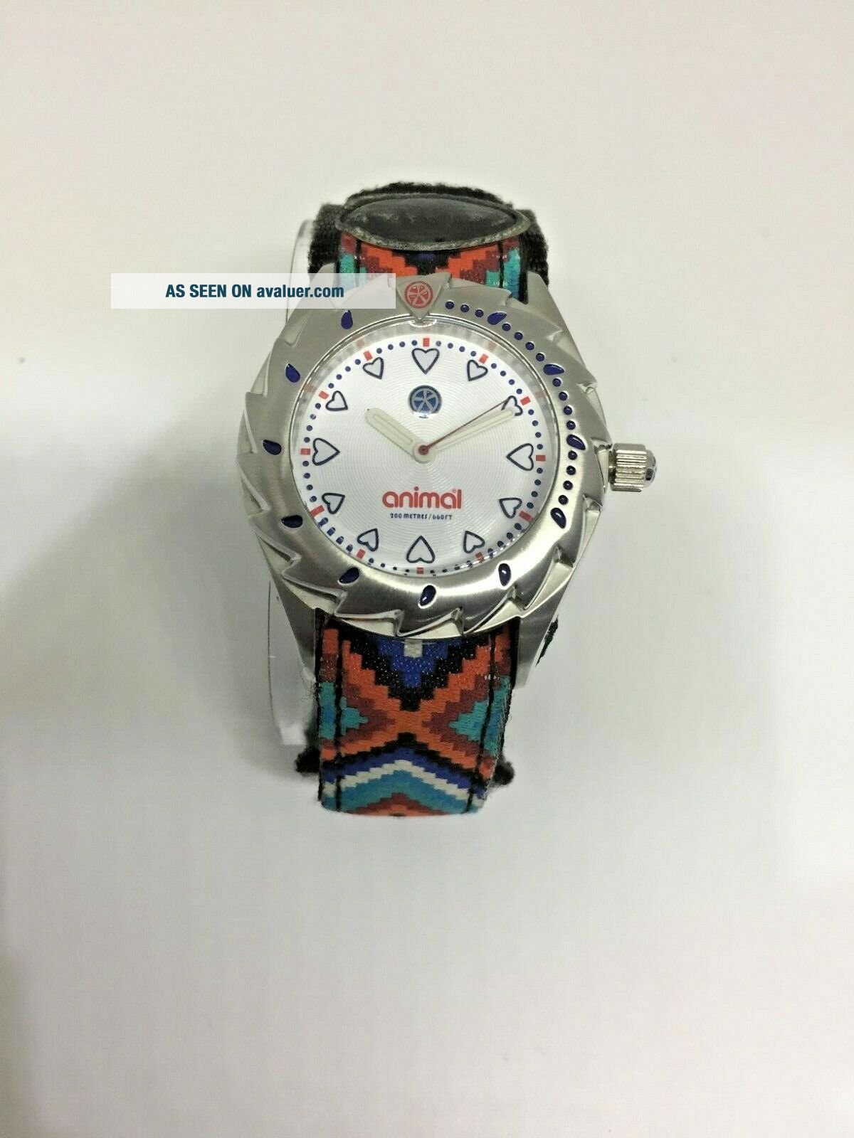 Animal Watch Zepheresse Quartz On Multicolour Strap. Screw Down Crown ...