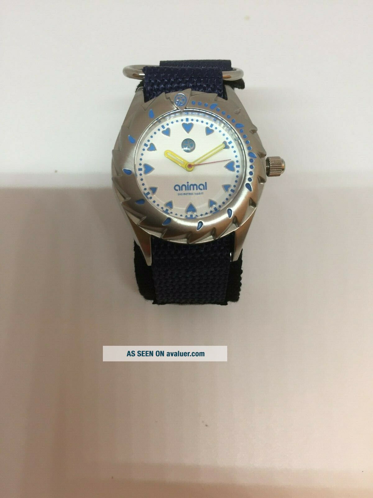 Animal Watch Zepheresse Quartz On Black Strap. Screw Down Crown & Case ...