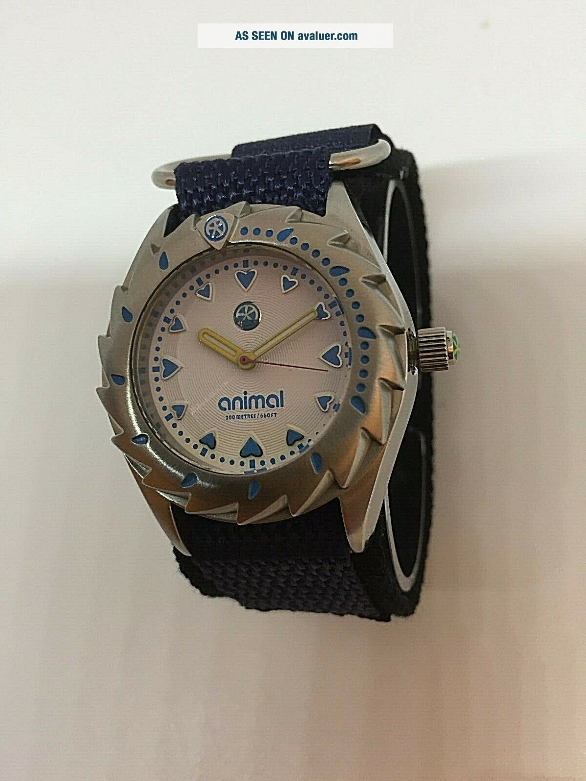 Animal Watch Zepheresse Quartz On Black Strap. Screw Down Crown & Case ...