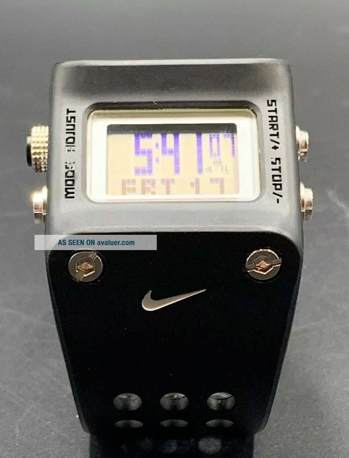 NIKE WC0045 METTLE CHISEL BLACK UNISEX SPORT WATCH / GOOD | #12411232