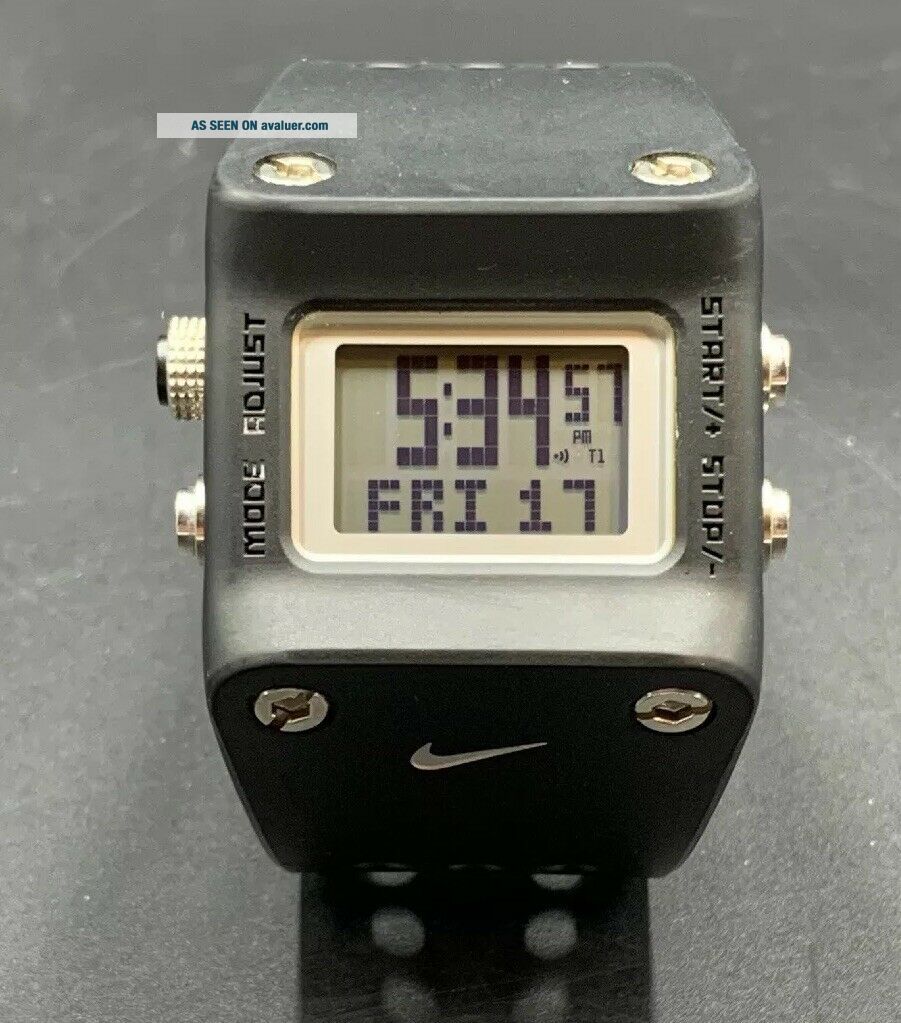 NIKE WC0045 METTLE CHISEL BLACK UNISEX SPORT WATCH / GOOD | #12411232