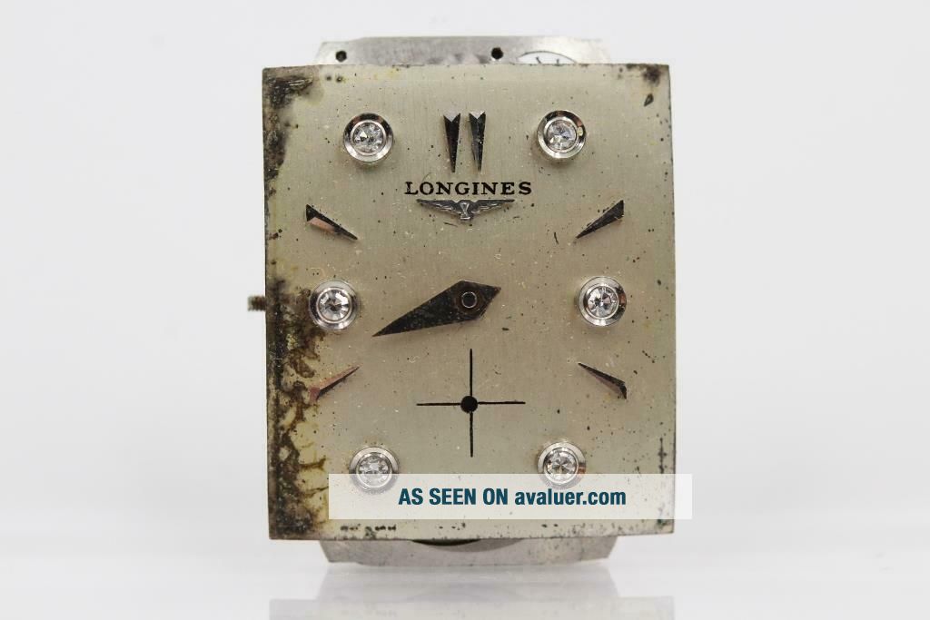 VINTAGE LONGINES 17J 9LT DIAMOND DIAL MECHANICAL MOVEMENT | #12418103