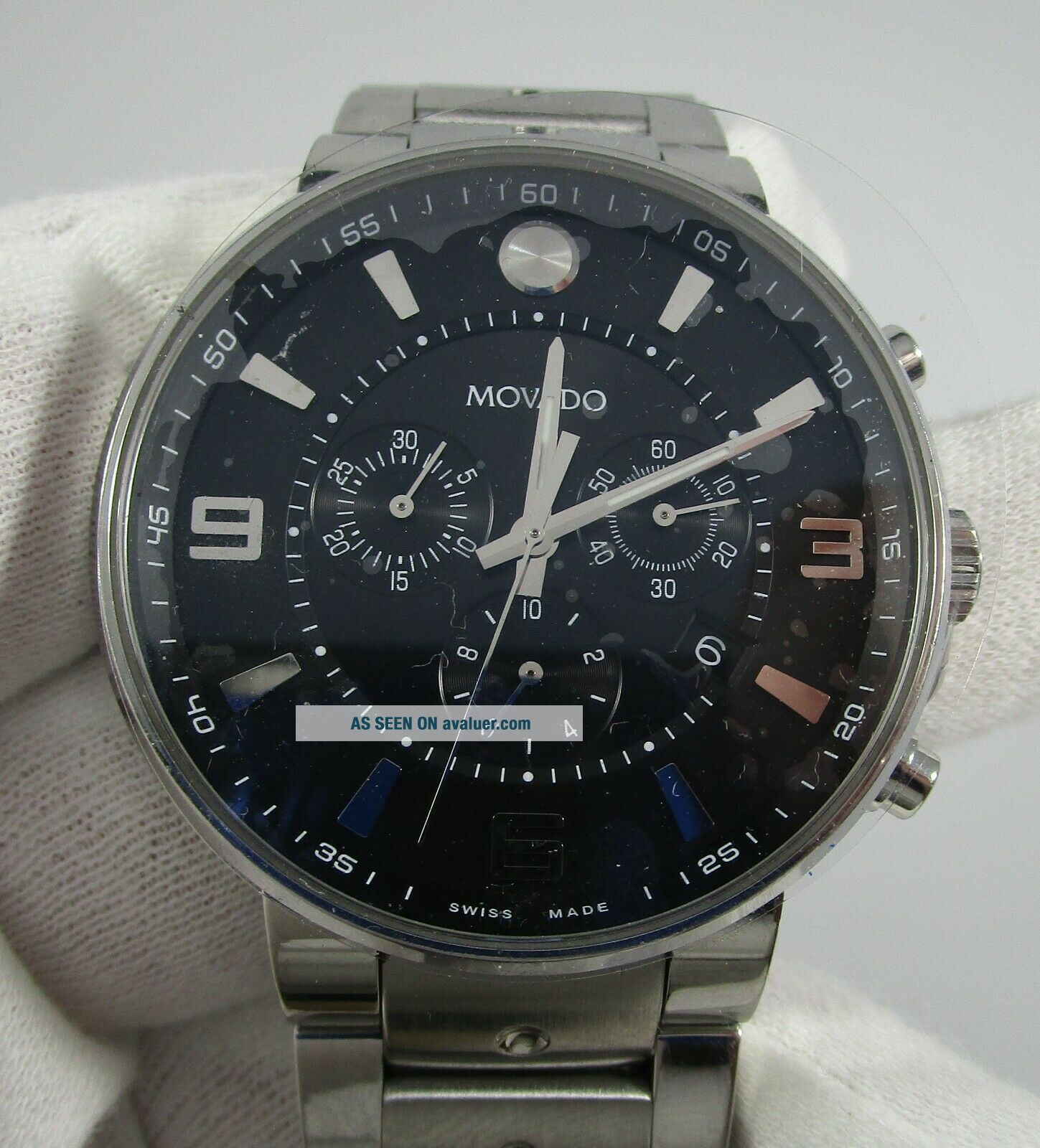 MOVADO SE Pilot Chronograph Wristwatch Quartz NWT Swiss W/ Box Tag ...