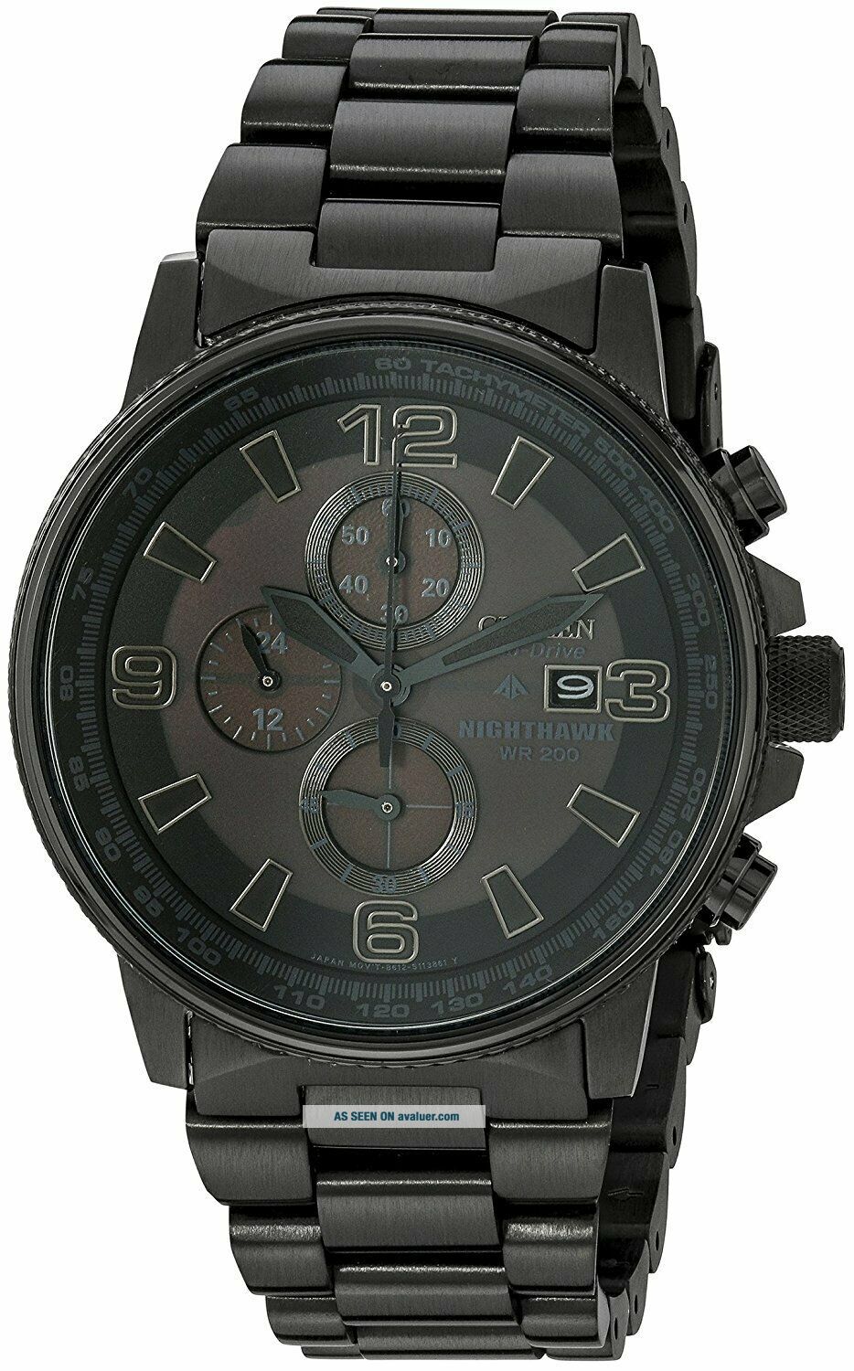 Citizen NightHawk EcoDrive Chronograph Men ' S Watch CA0295 - 58E ...