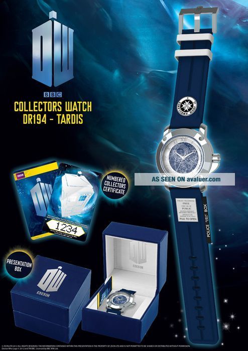 Dr Doctor Who Official BBC Limited Edition TARDIS Collector ' S Watch ...
