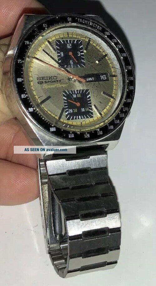 Rare Vintage Seiko Automatic Chronograph Speed Timer 5 Sports Not ...