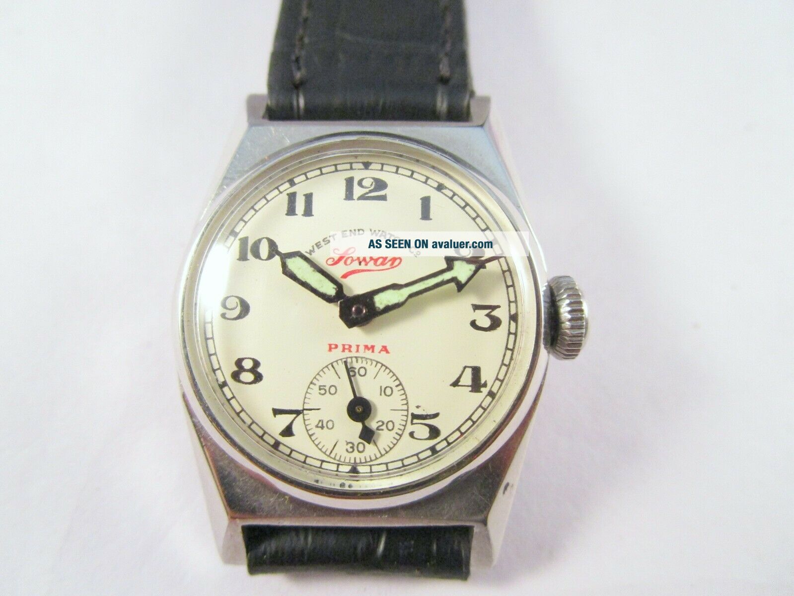 RARE Vintage West End Watch Co. Sowan Prima Winding Swiss Wrist Watch ...