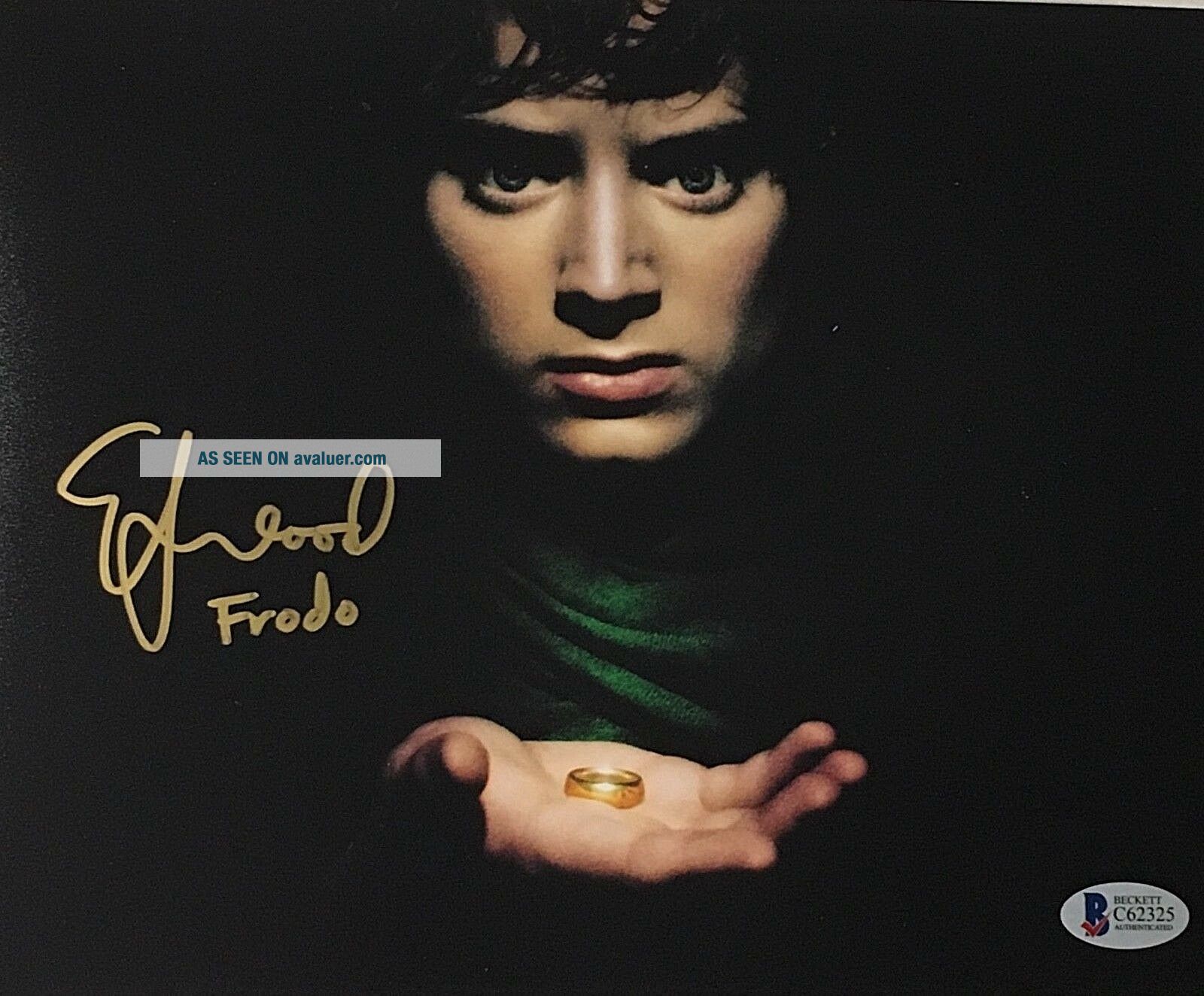 ELIJAH WOOD SIGNED LORD OF THE RINGS FRODO 8x10 PHOTO BECKETT AUTOGRAPH ...