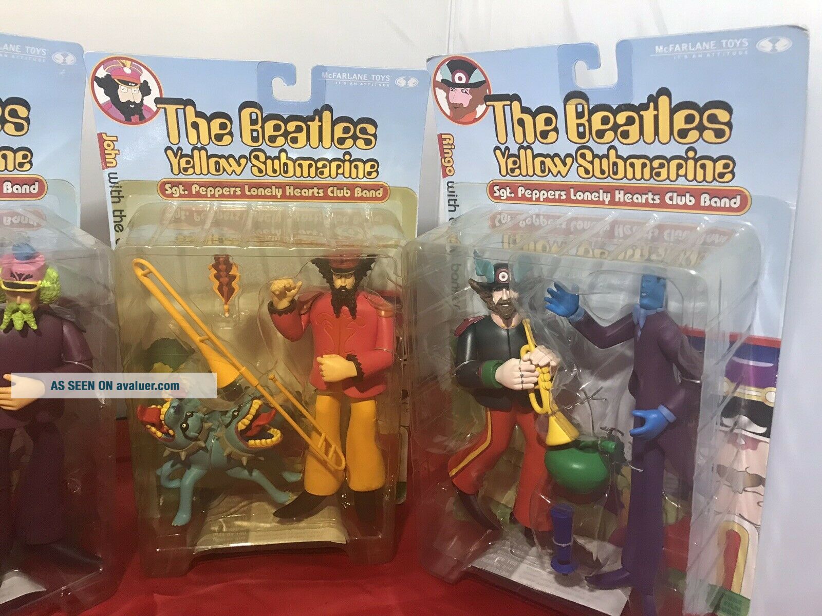 The Beatles Yellow Submarine Sgt Peppers Full Set Mcfarlane Figures ...