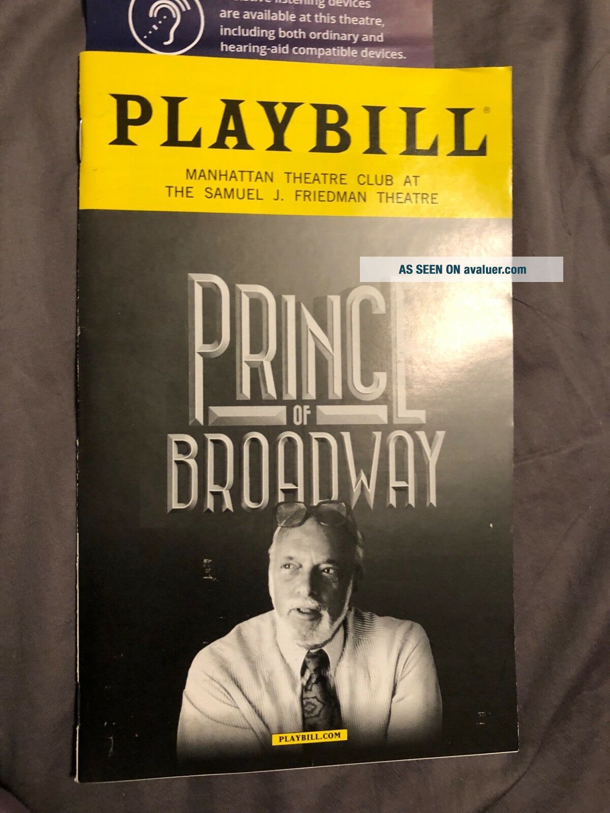 Prince Of Broadway Playbill—Karen Ziemba, Tony Yazbeck, Emily Skinner ...