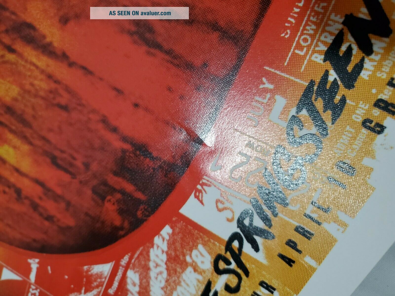 BRUCE SPRINGSTEEN THE RIVER TOUR Poster 2016 Greensboro Cancelled ...