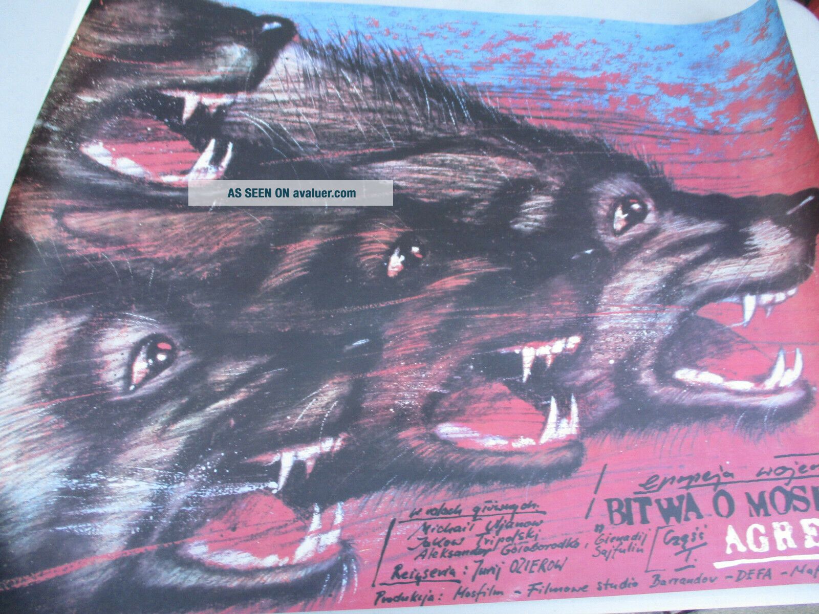 Russian Vintage Poster Soviet Union Communist Wolf Pack Andrzej ...