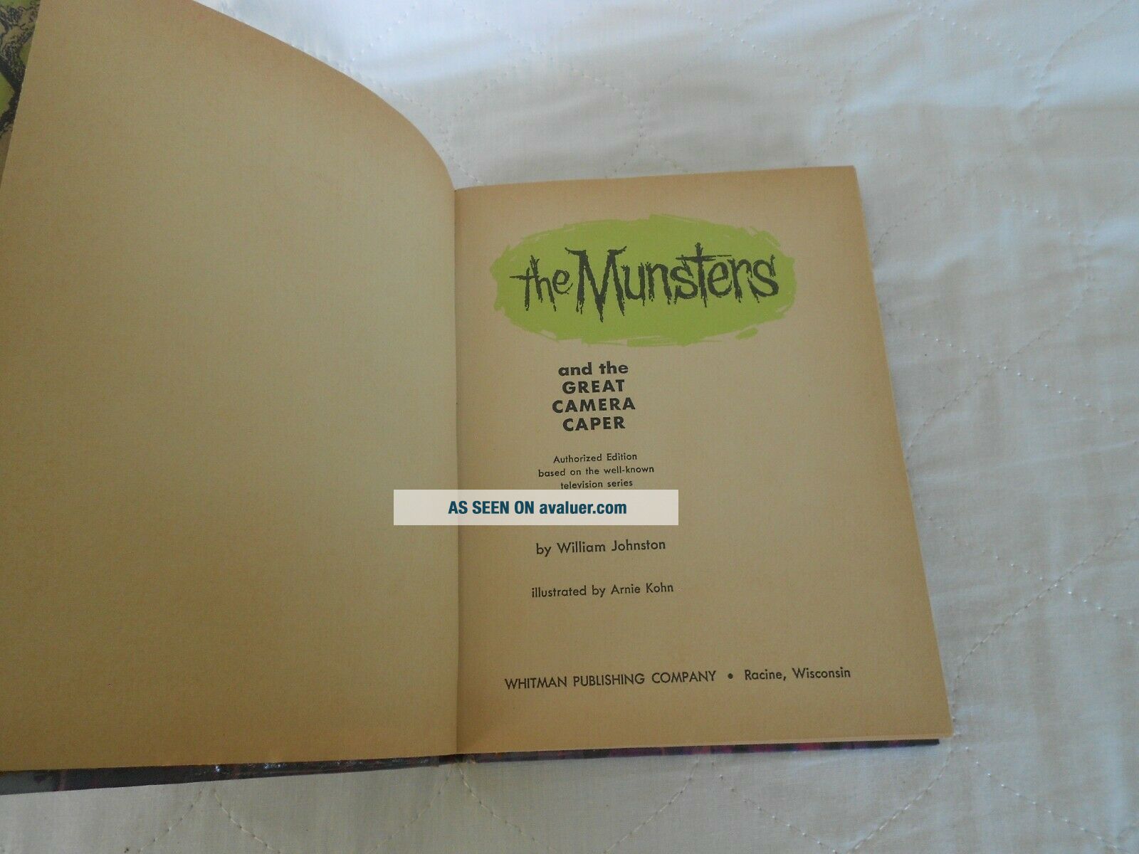 VTG The Munsters And The Great Camera Caper HC 1965 Whtiman TV Series ...