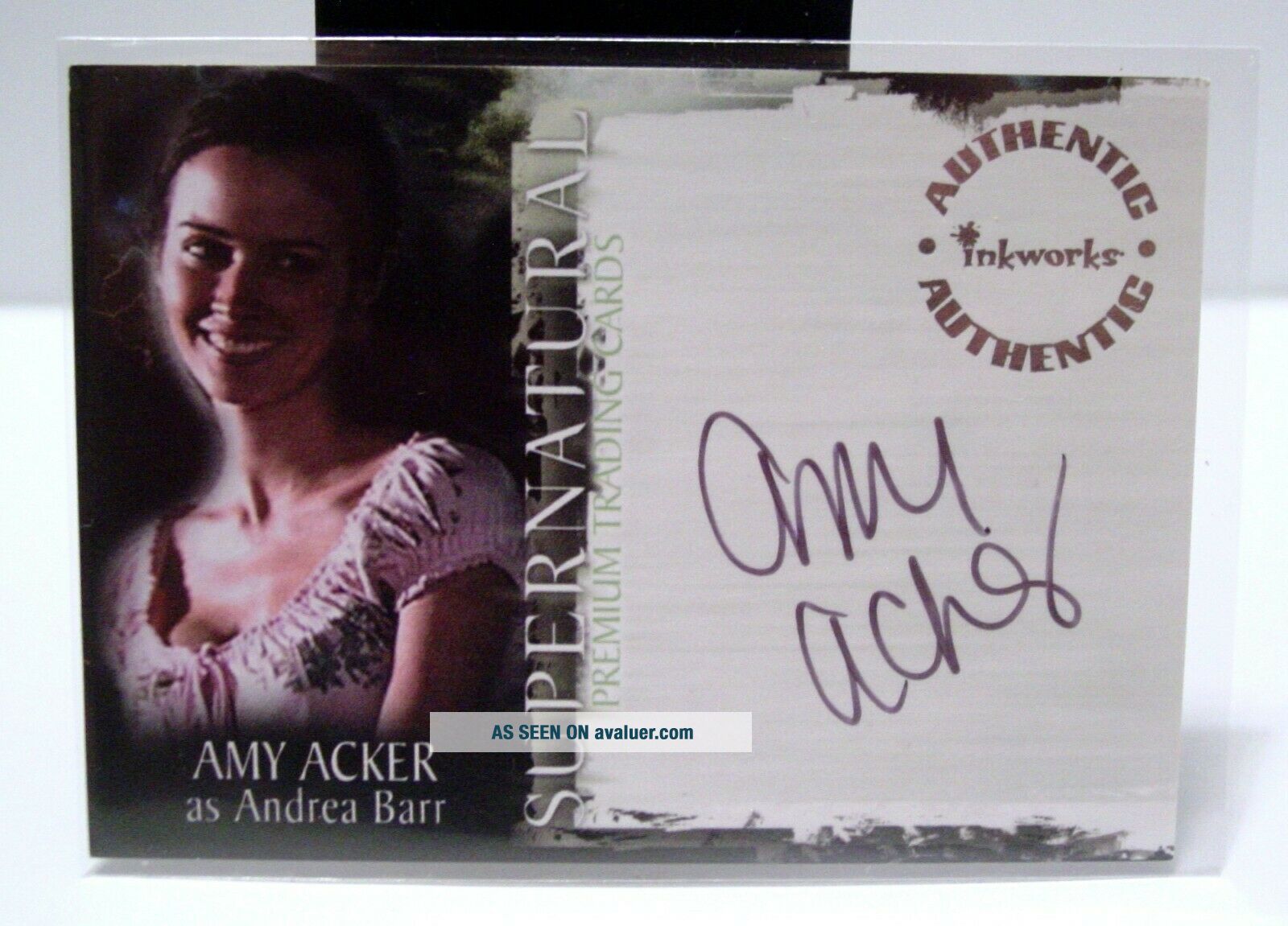 AMY ACKER As Andrea Barr Autograph SUPERNATURAL Card INKWORKS A - 3 ...