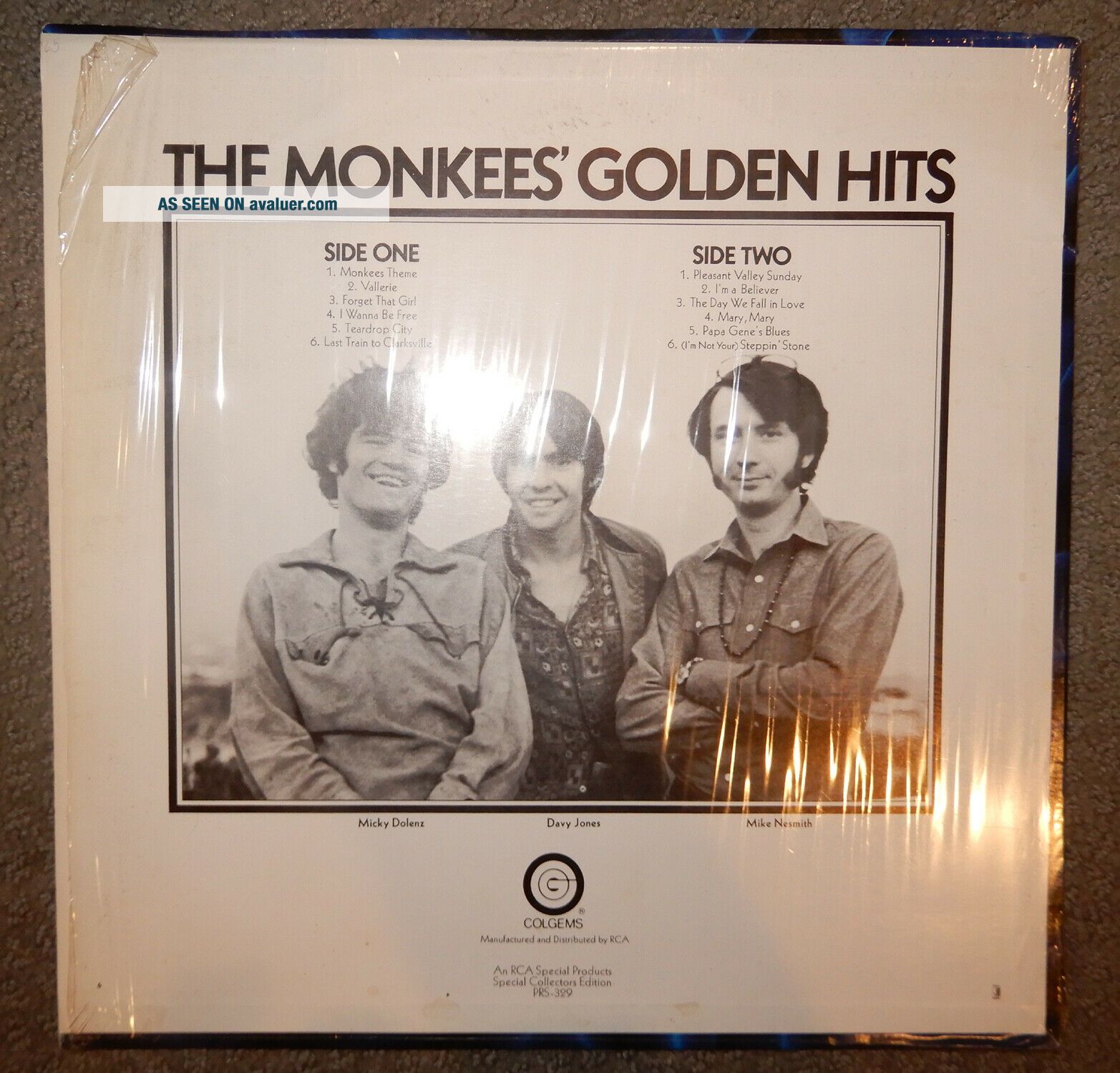 The Monkees GOLDEN HITS 1969 Colgems LP Very Rare IN SHRINK - Mike ...