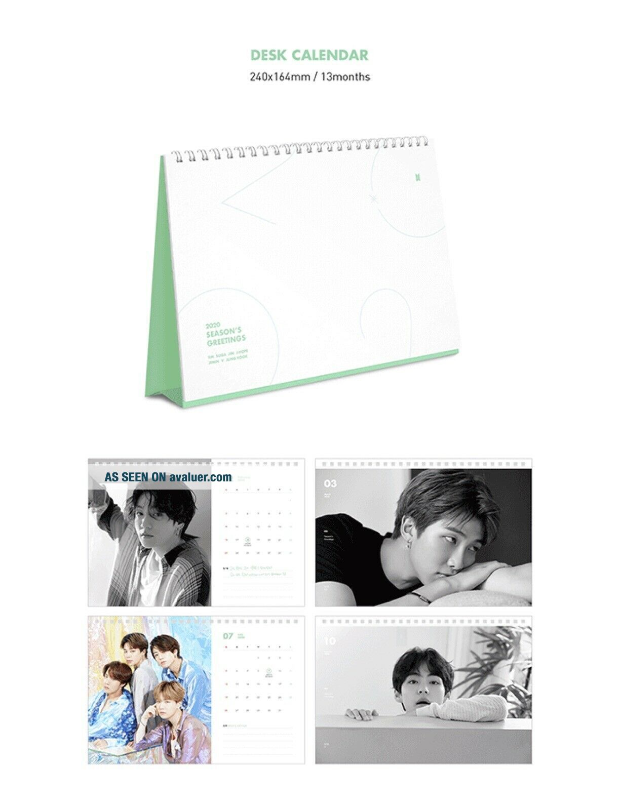 BTS 2020 SEASON ' S GREETINGS Desk Calendar | #12694054