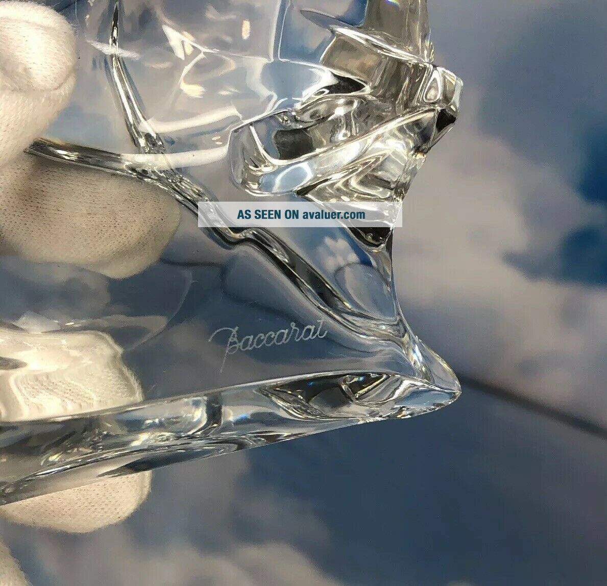 Baccarat Crystal Dog Figurine Pointer Hunting Dogs Breeds Lab Art Glass ...