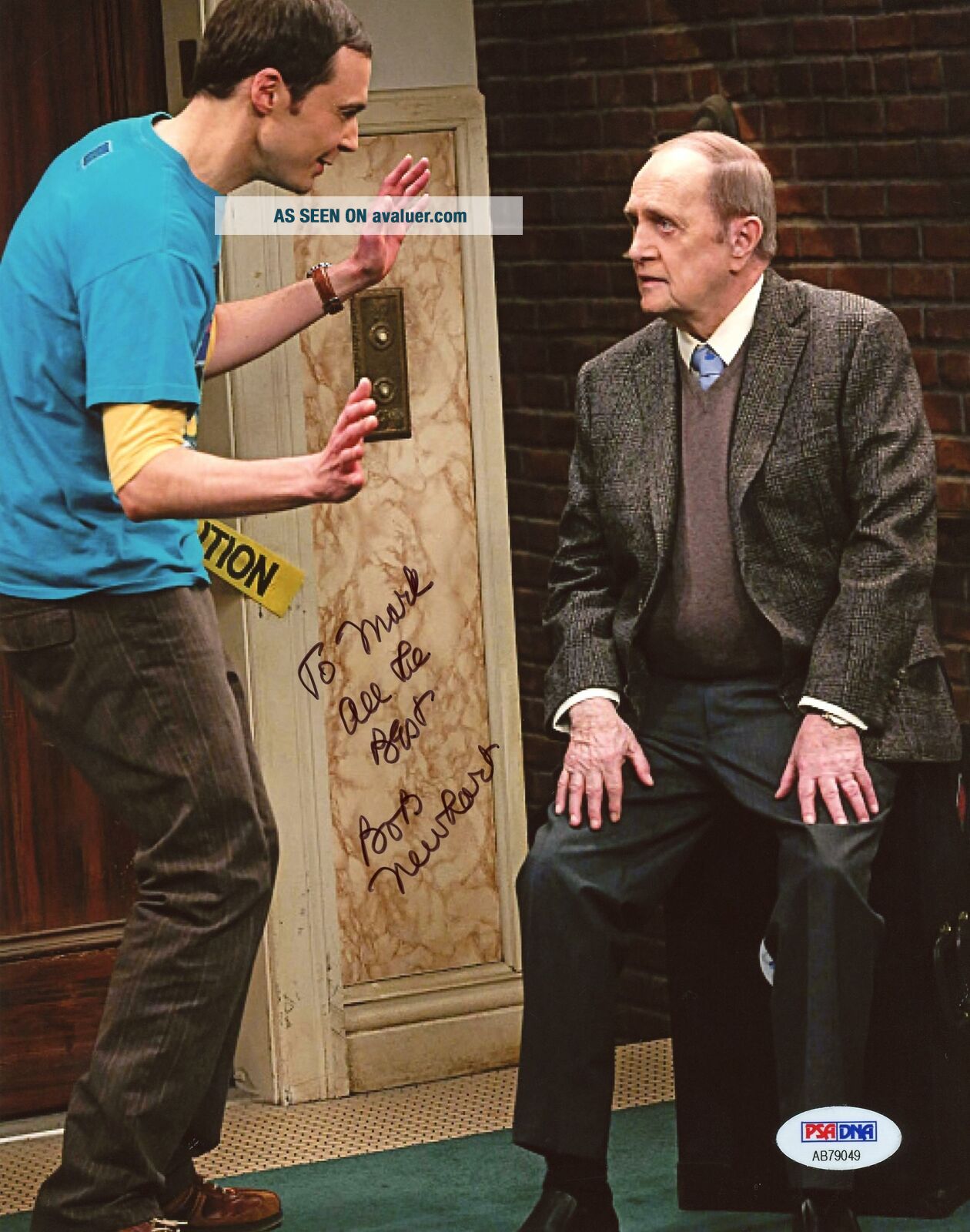 Bob Newhart " The Big Bang Theory " AUTOGRAPH Signed 8x10 Photo B PSA ...