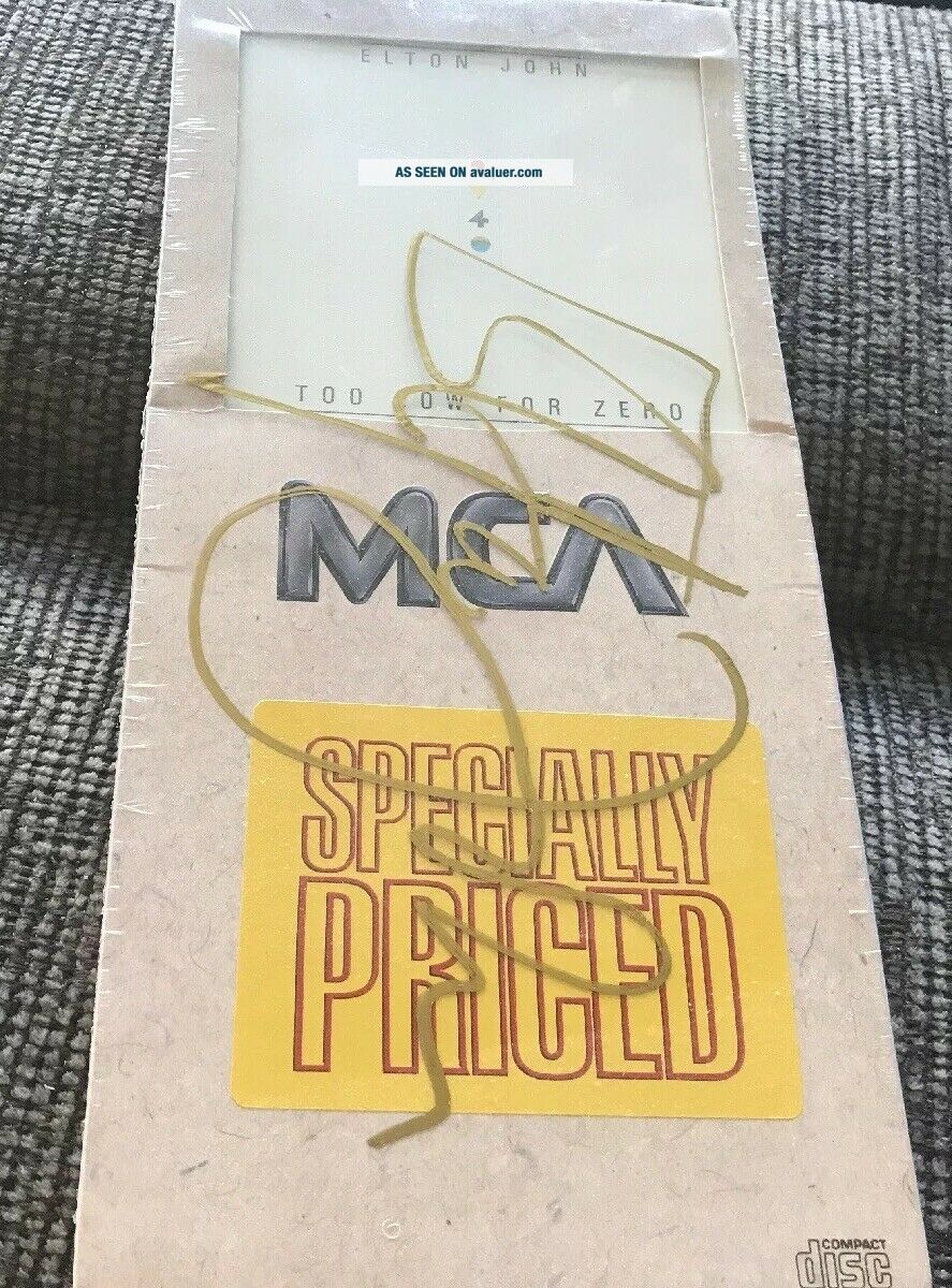 Elton John Longbox CD Too Low For Zero ‘Signed And Sealed’ | #12713706