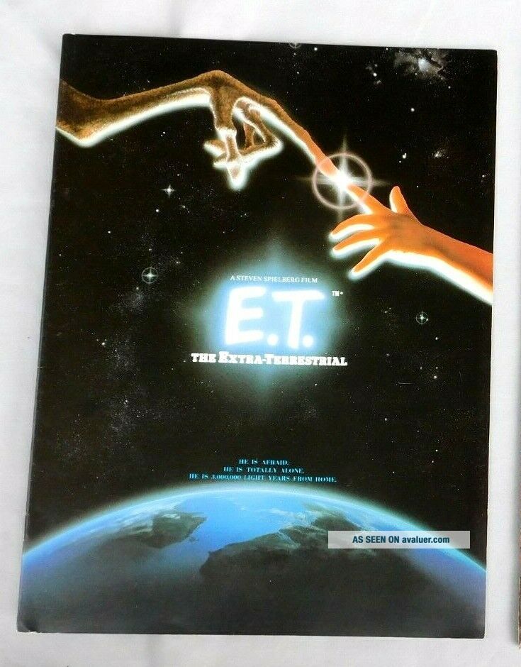 1982 ET THE EXTRA TERRESTRIAL Movie Souvenir Program | #12759445
