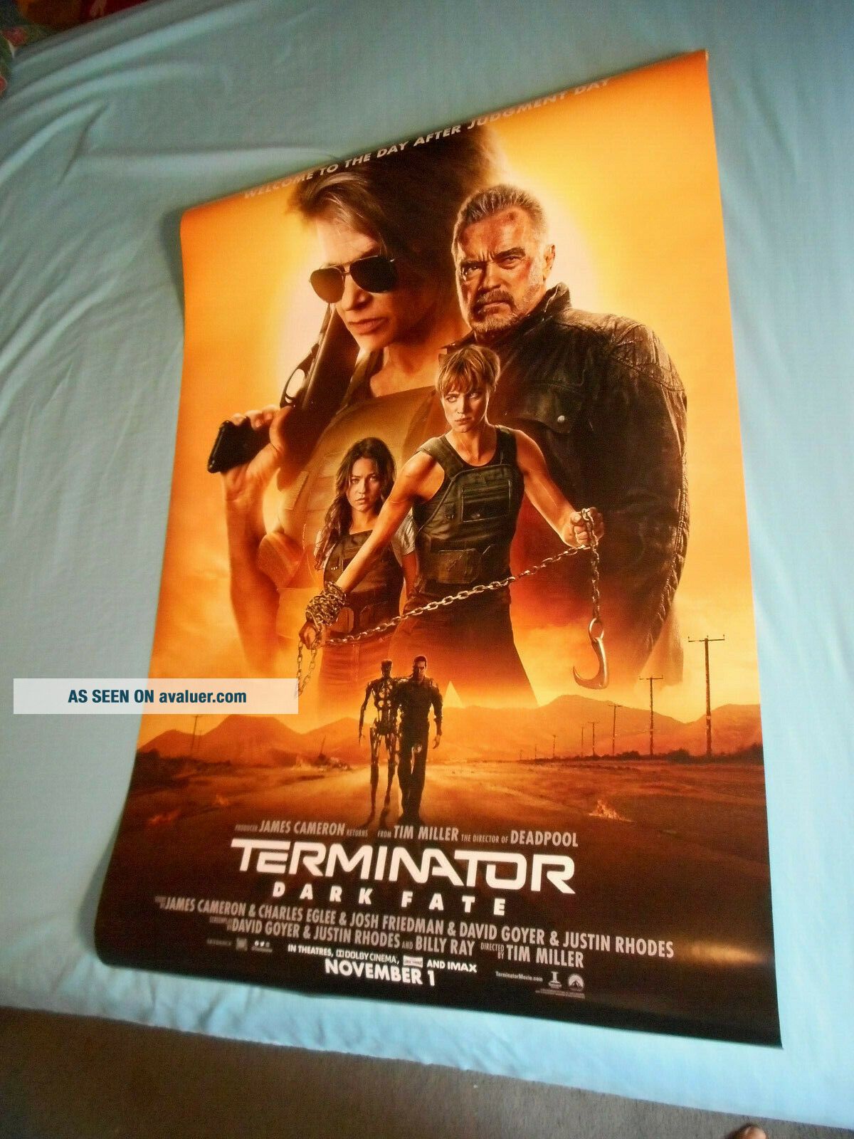 Arnold Schwarzenegger TERMINATOR DARK FATE Orig Movie Poster One Sheet ...