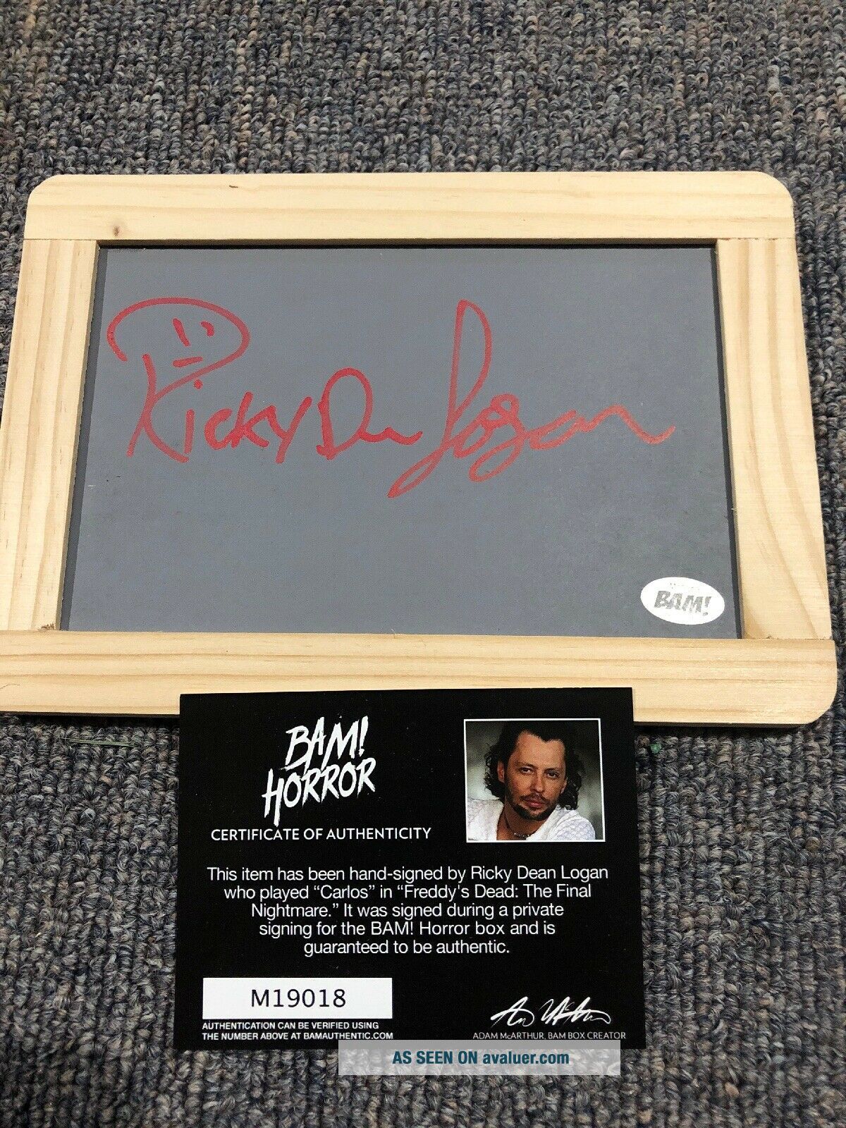 Bam Box Freddy Dead The Final Nightmare Ricky Dean Logan Signed Auto ...