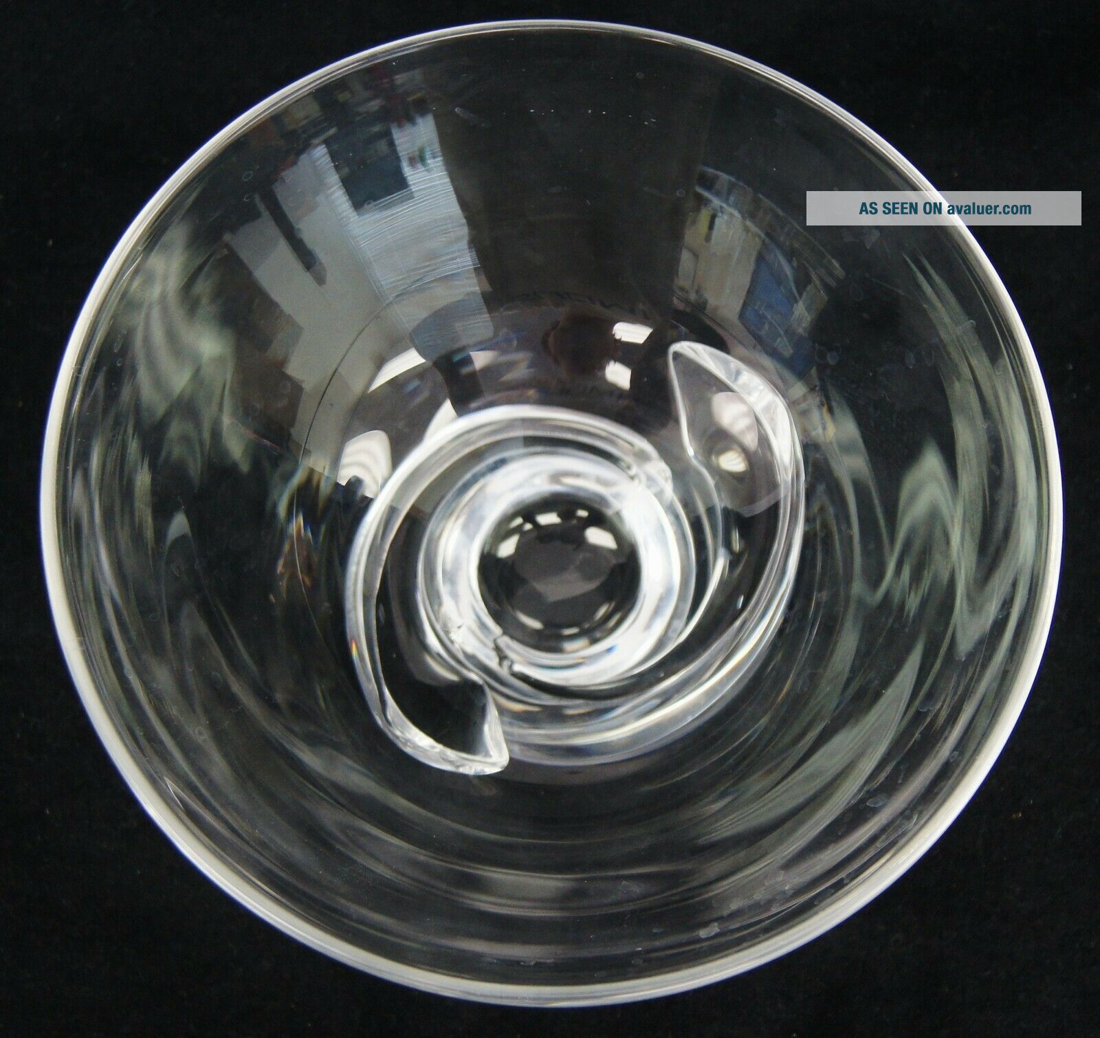 Vintage Steuben Glass Spiral Bowl 7 " Donald Pollard Giftware A9439 ...