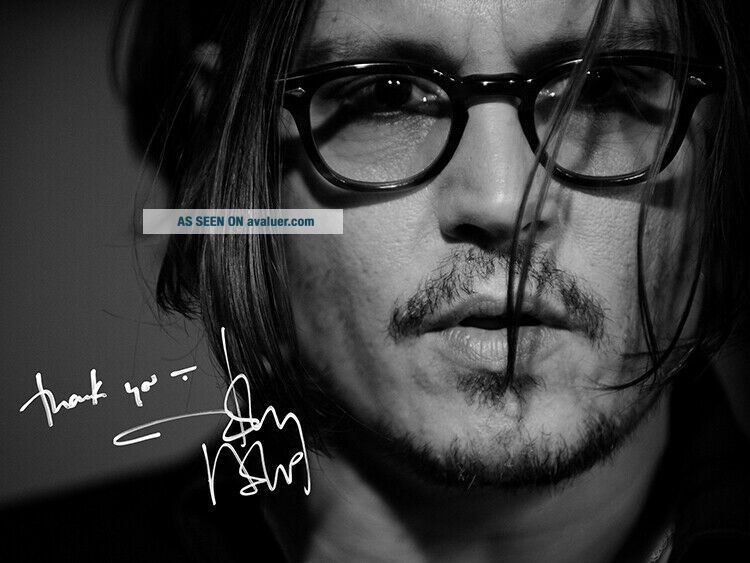 JOHNNY DEPP SIGNED PHOTO Pirates Of The Caribbean EDWARD SCISSORHANDS ...