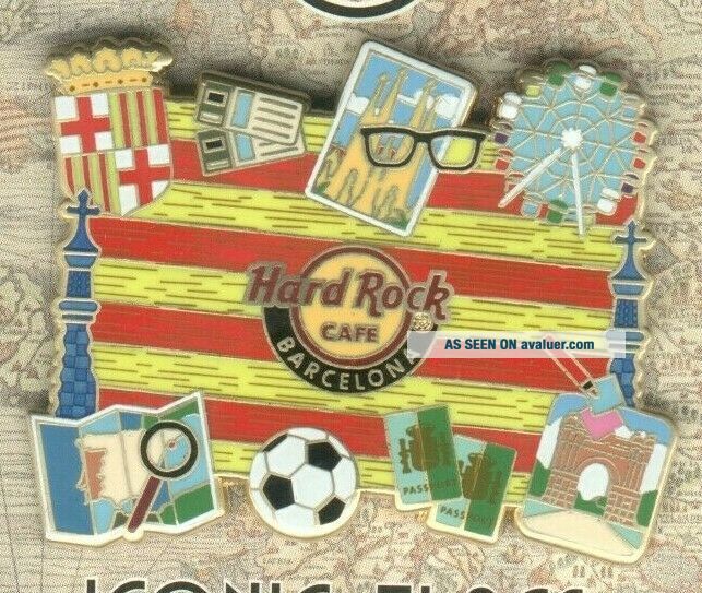 Hard Rock Cafe BARCELONA ICONIC FLAGS REGIONAL SERIES EUROPE 2019 Pin ...