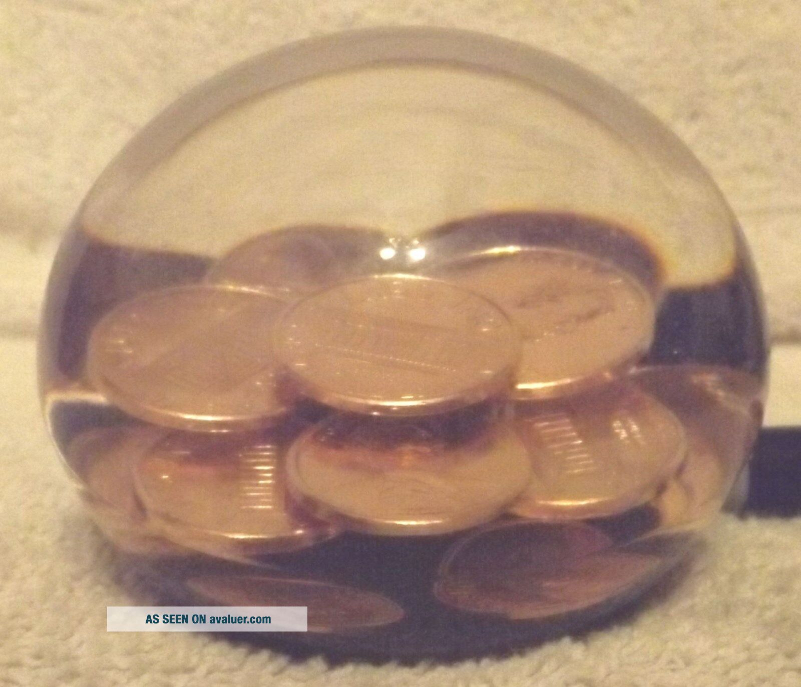 VINTAGE LINCOLN PENNIES PAPERWEIGHT - - TARAX INFINITY PRODUCTS CANADA ...