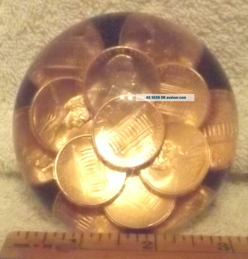 VINTAGE LINCOLN PENNIES PAPERWEIGHT - - TARAX INFINITY PRODUCTS CANADA ...