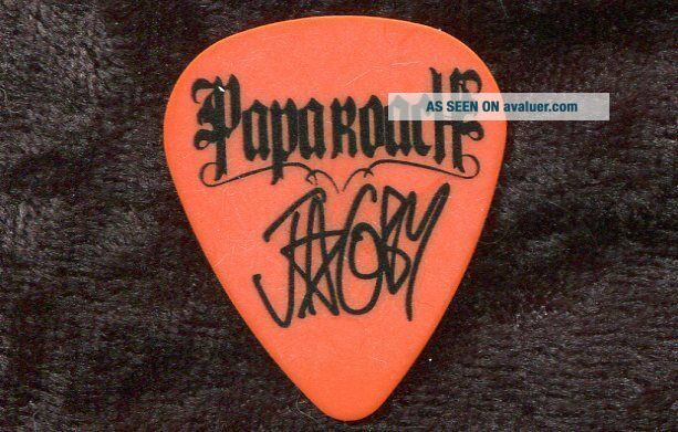 PAPA ROACH 2009 Metamorphosis Tour Guitar Pick JACOBY SHADDIX Custom ...