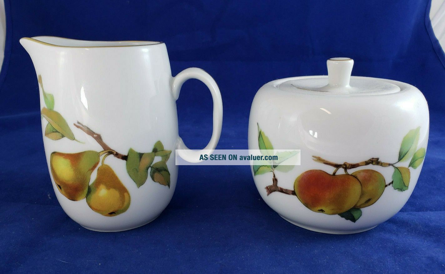 Royal Worcester EVESHAM GOLD (PORCELAIN) Creamer And Sugar Set | #13074074