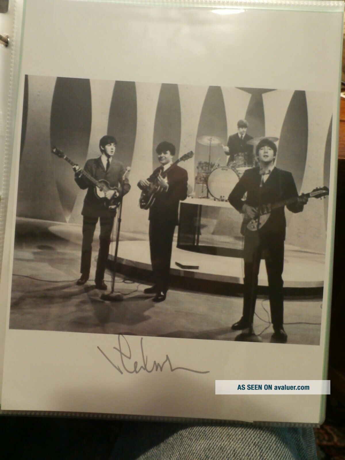 Beatles, Rare Ed Sullivan Rehearsal Photo With Harrison Stand In Vince ...
