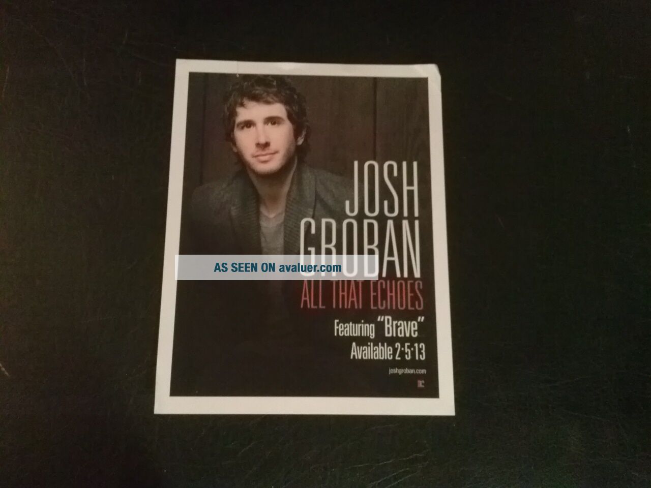 Josh Groban Poster - All That Echos - Brave Rare Collectible | #13064531