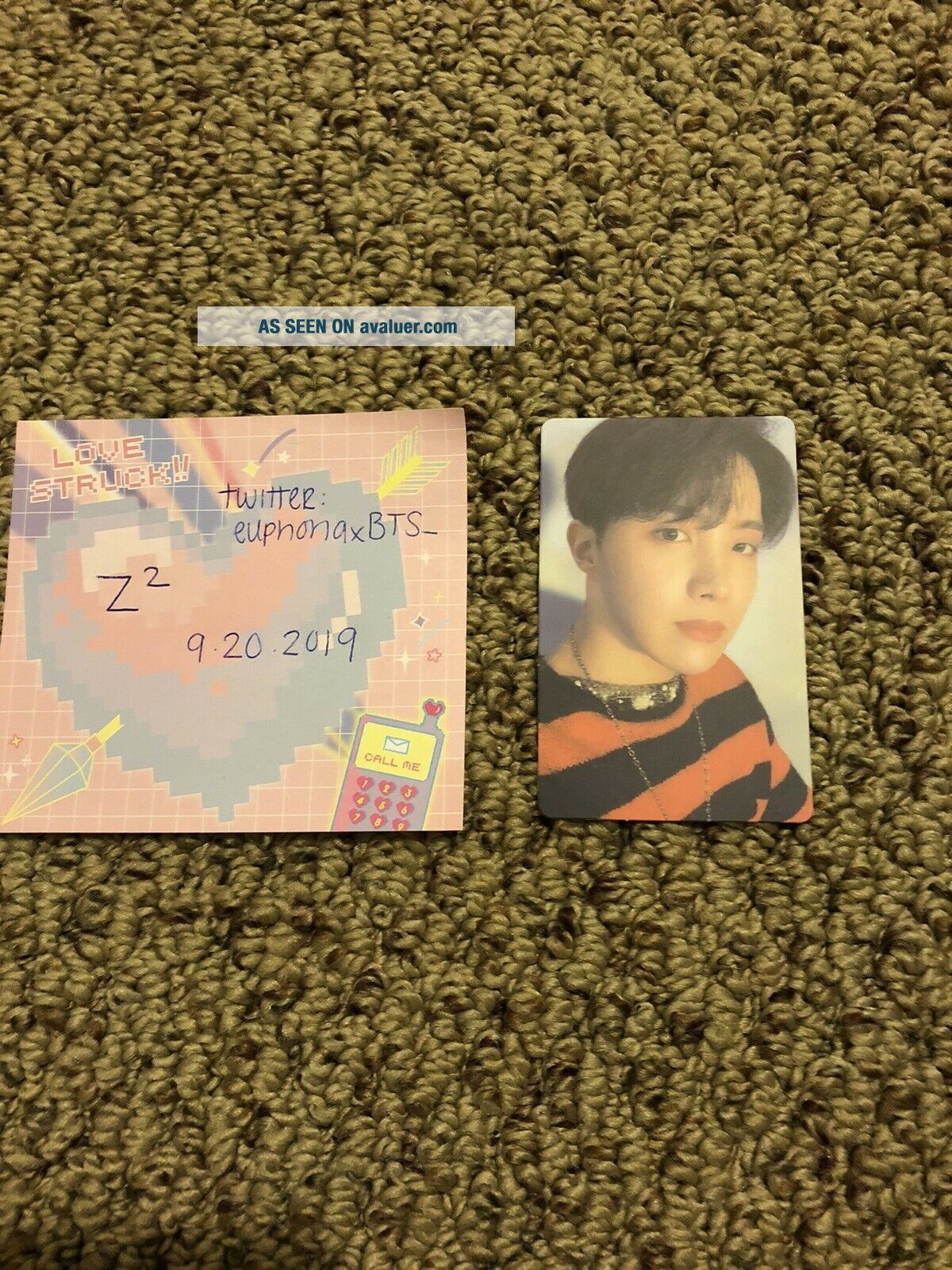 BTS MAP OF THE SOUL: PERSONA OFFICIAL J - Hope Version 4 Photocard ...