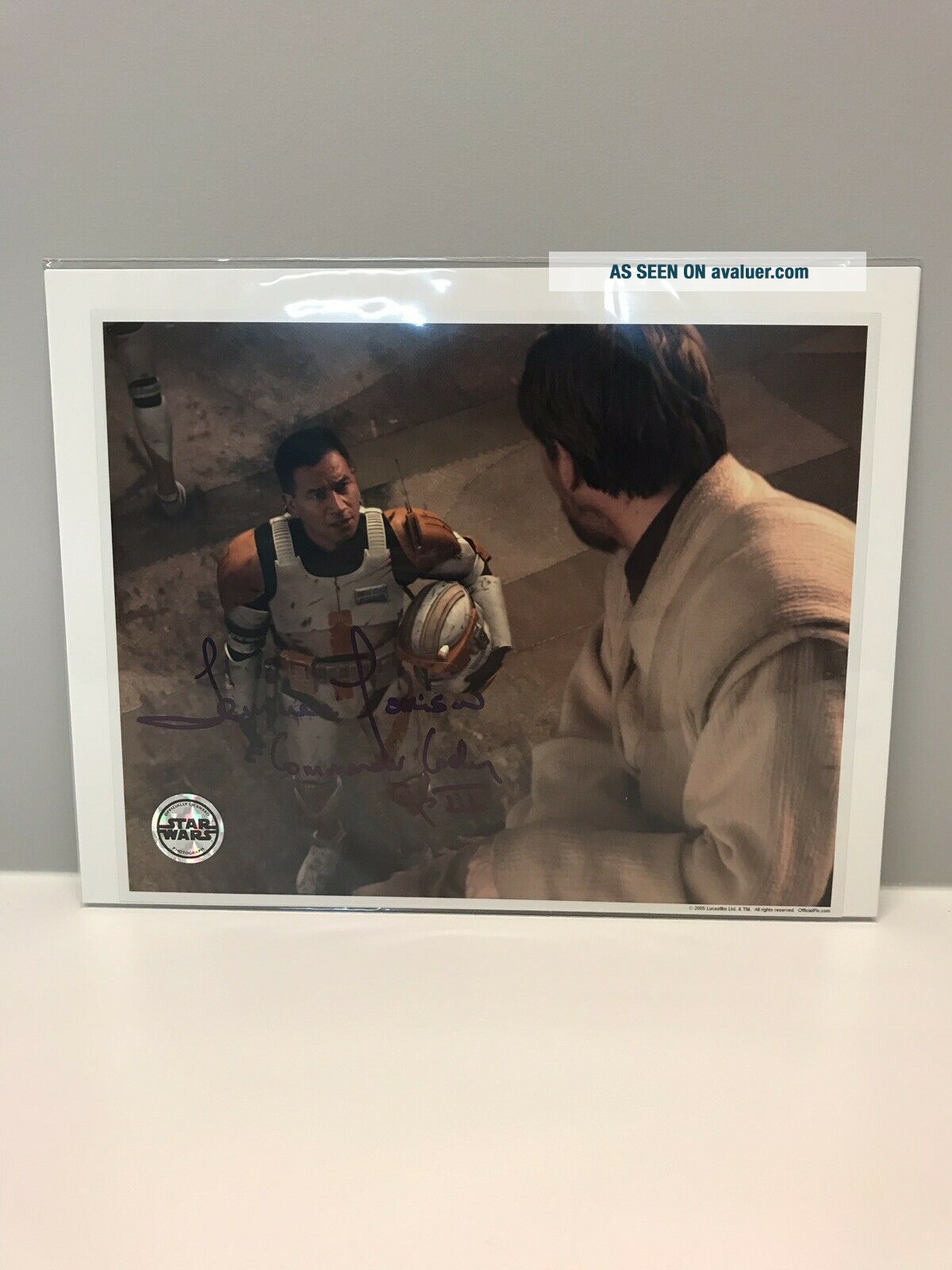 Temeura Morrison Commander Cody Signed Star Wars Episode III 8X10 ...