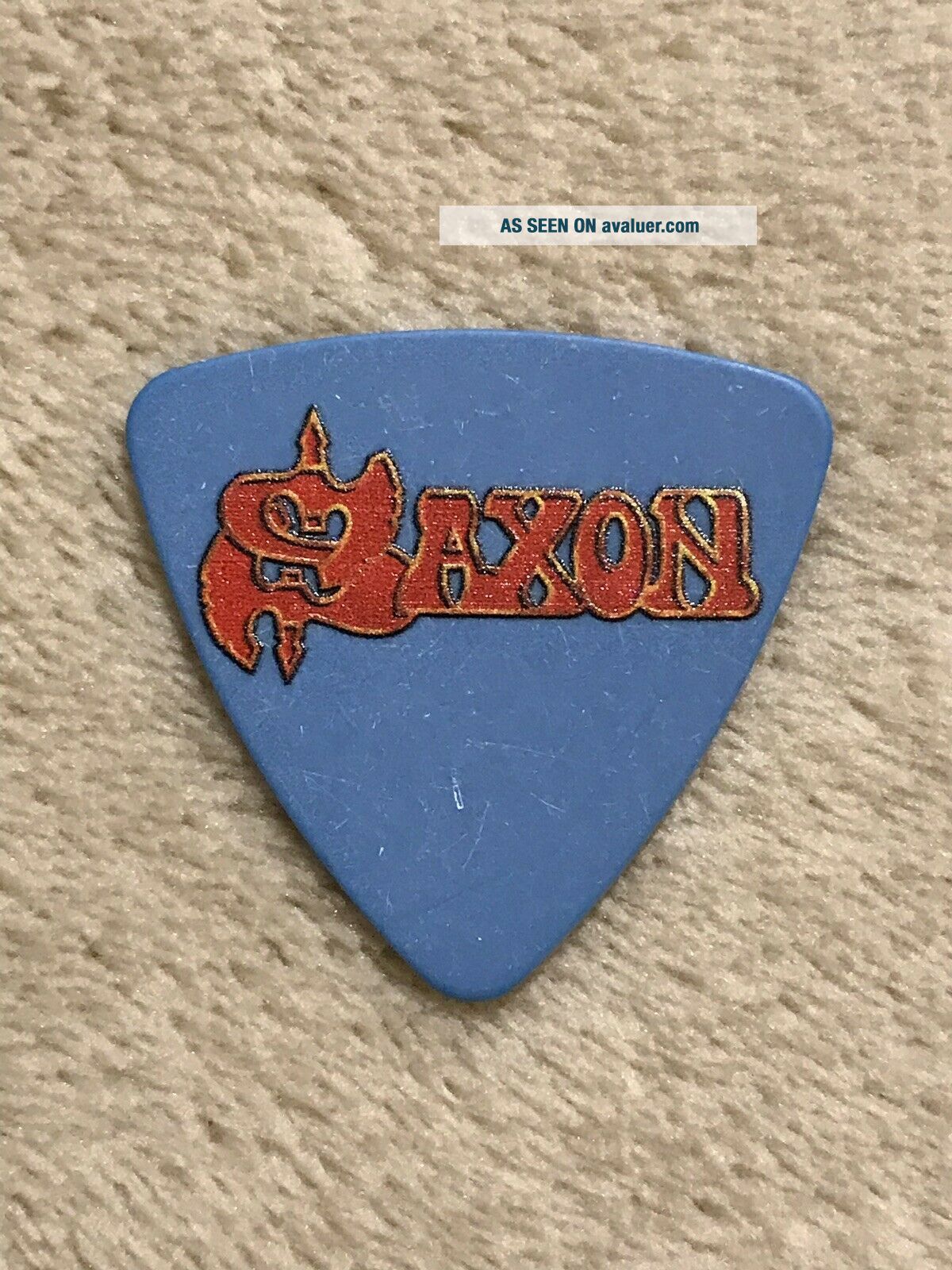Saxon “Nibbs Carter” 2018 Tour Guitar Pick | #13139914