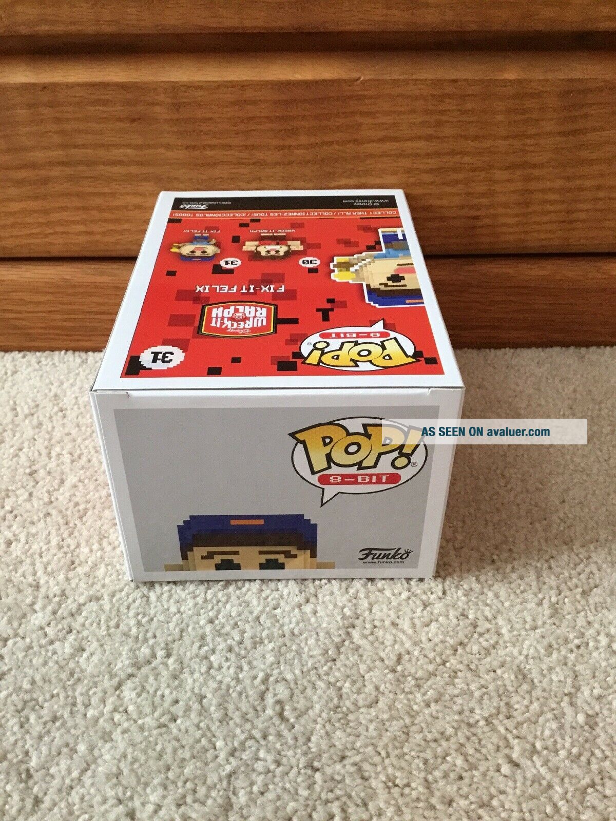 Funko Pop Disney Wreck It Ralph Fix It Felix 31 Signed By Jack McBrayer ...