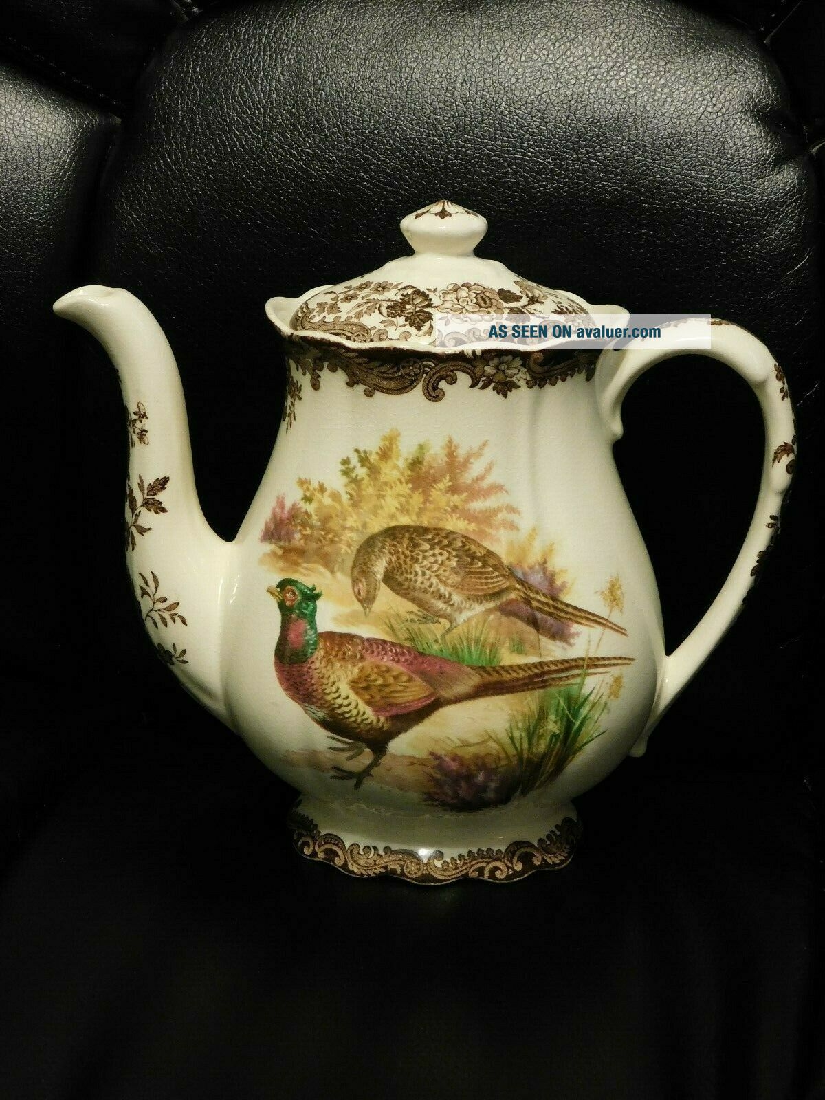 Vintage Royal Worcester Palissy Game Series Tea Pot Pheasant/Woodcock ...