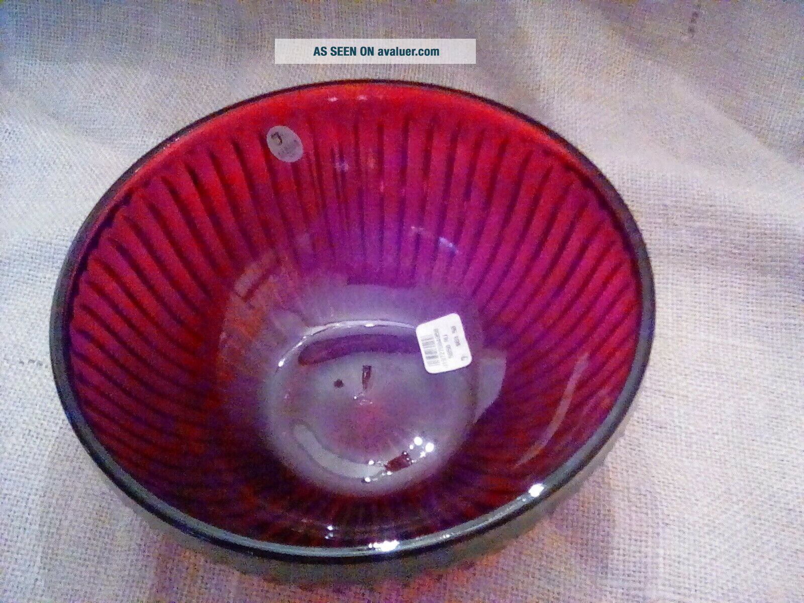 FENTON ART GLASS RUBY RED BOWL | #13191107