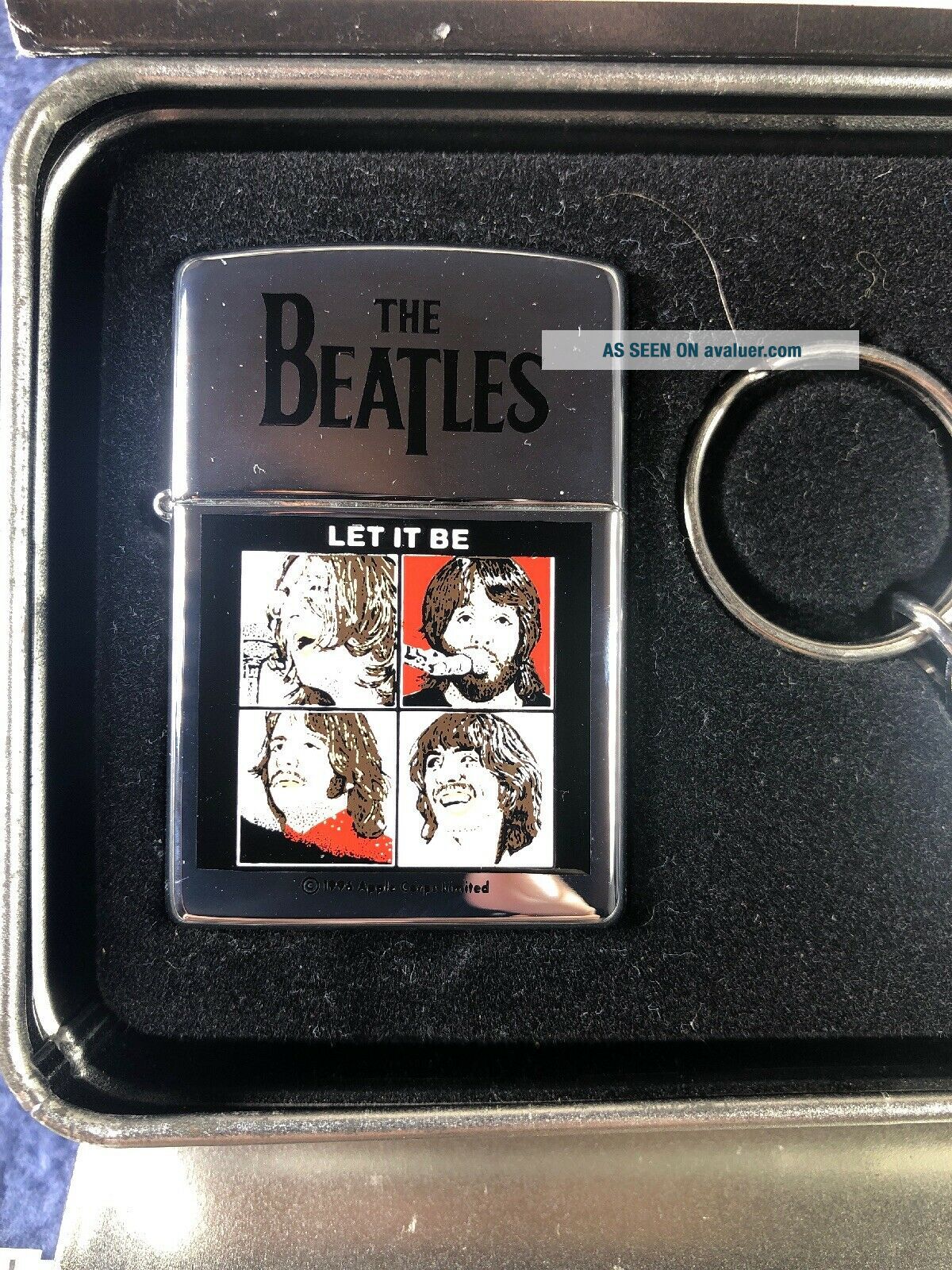 THE BEATLES 1996 LET IT BE ZIPPO LIGHTER AND KEYCHAIN | #13182230
