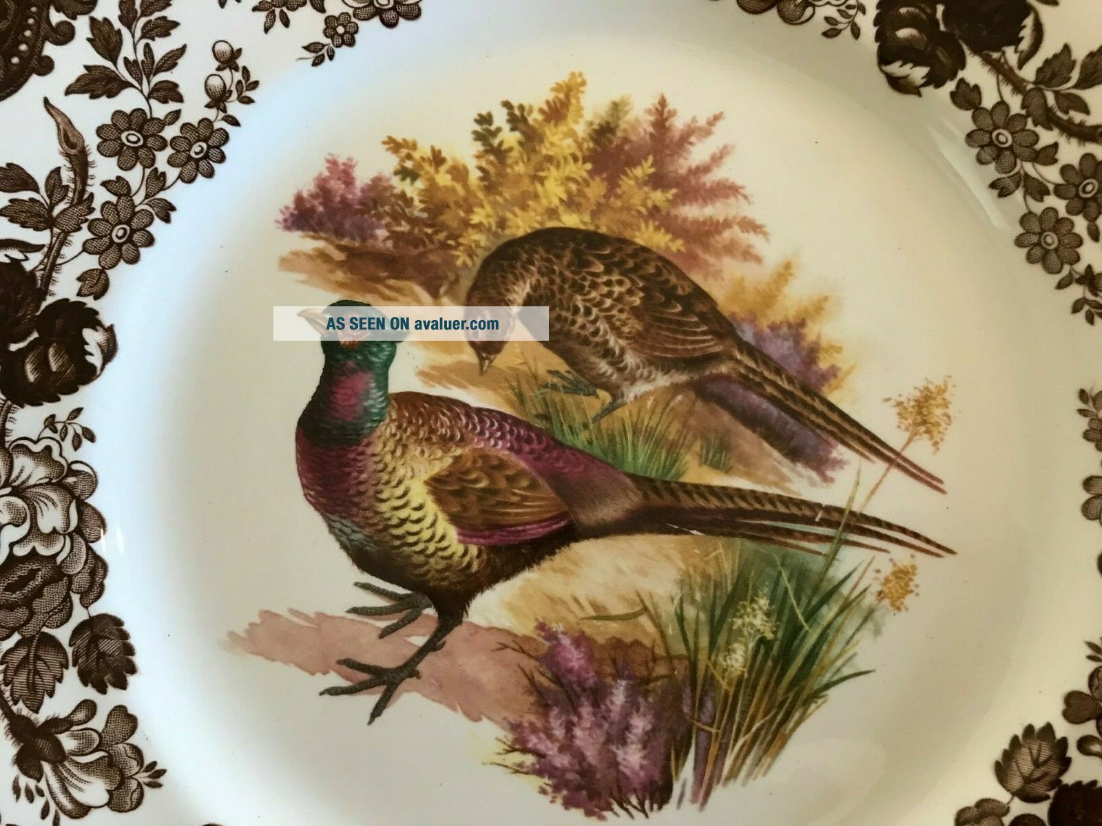 Palissy Royal Worcester Group Game Series Birds Quail Dinner Plate ...