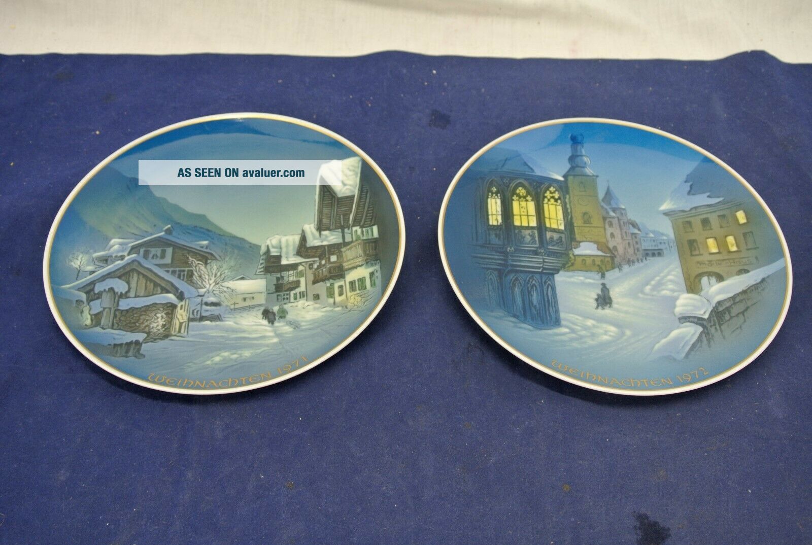 WEIHNACHTEN CHRISTMAS PLATES, 1971, 1972, ROSENTHAL CHINA | #13237806