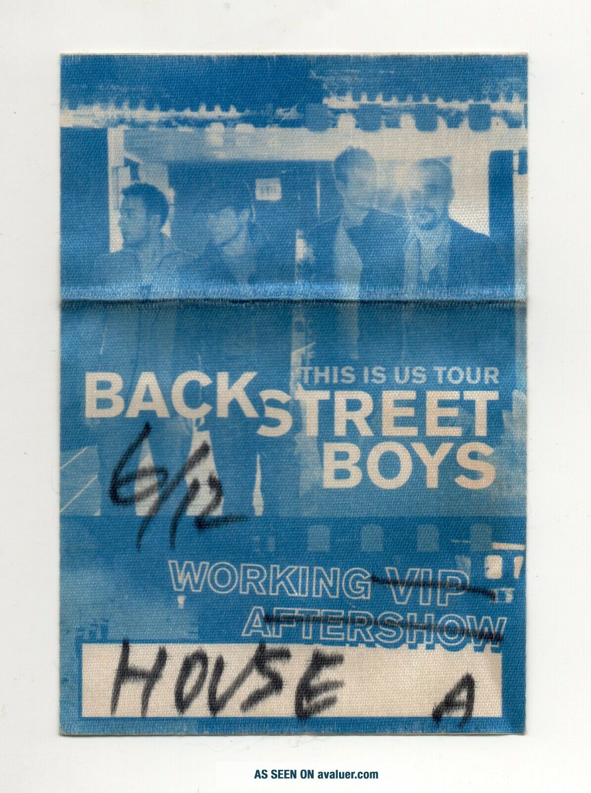 Backstreet Boys 2010 This Is Us Tour Crew Satin Backstage Pass | #13222200