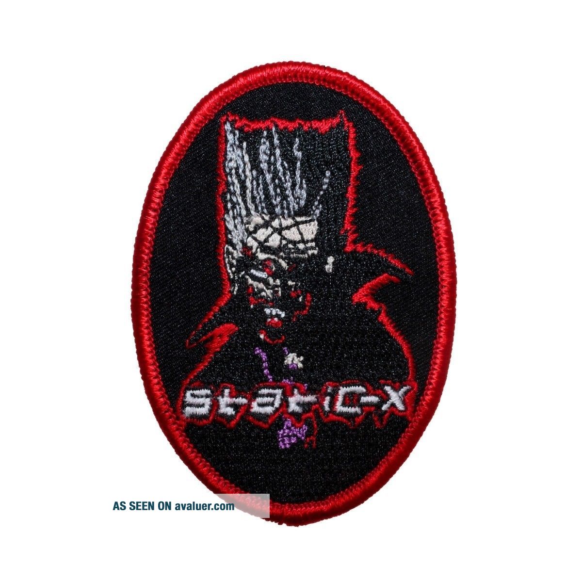 Static - X Band Logo Patch Wayne True King Of Evil Disco Nu Metal Iron ...