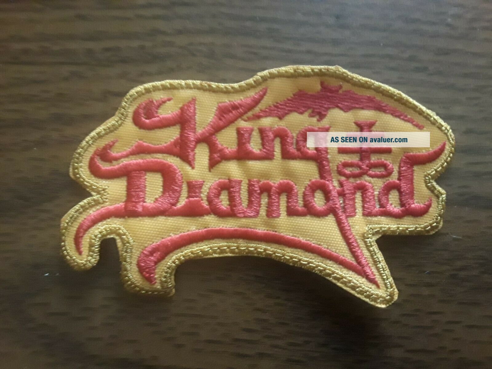 KING DIAMOND, SEW ON RED AND YELLOW EMBROIDERED PATCH | #13254413